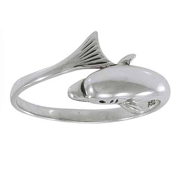 Vintage | Jewelry | Vintage 9s Y2k Sterling Silver 925 Dolphin Wrap ...